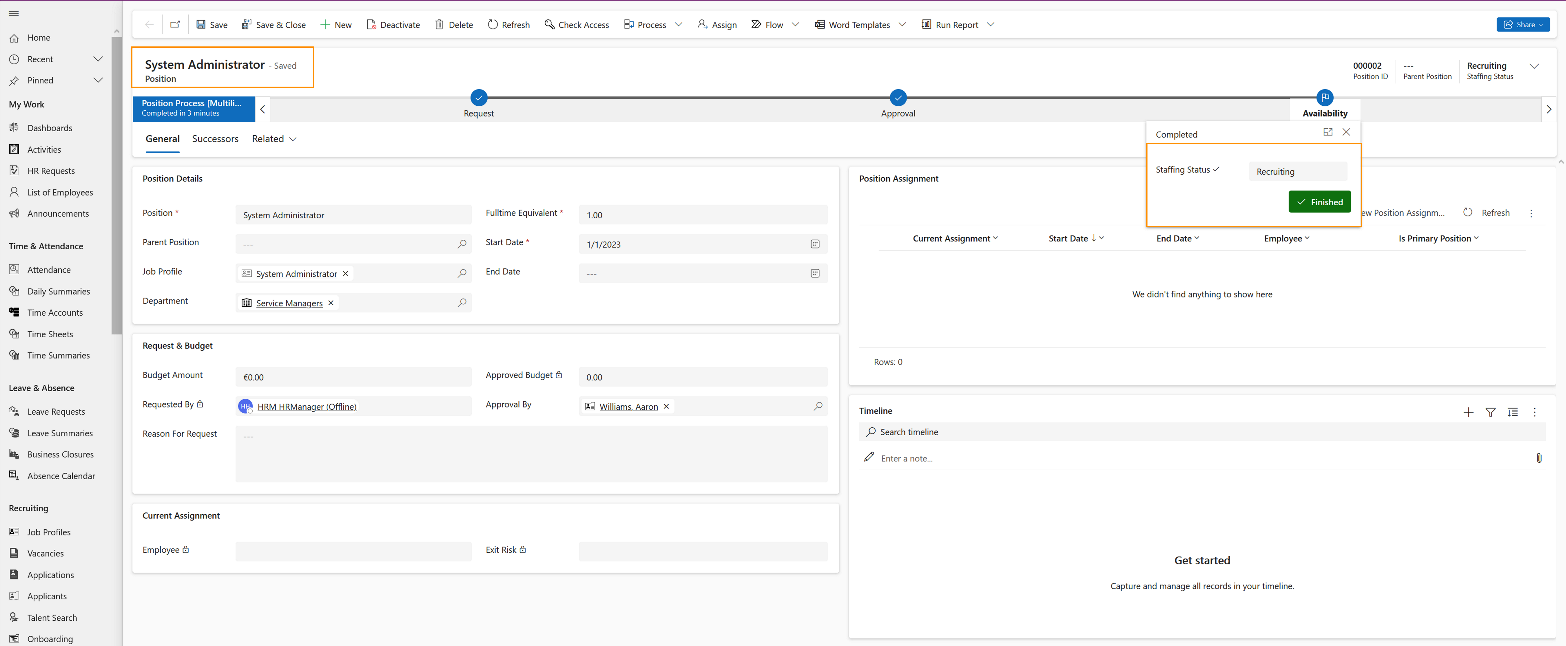 How to create a position